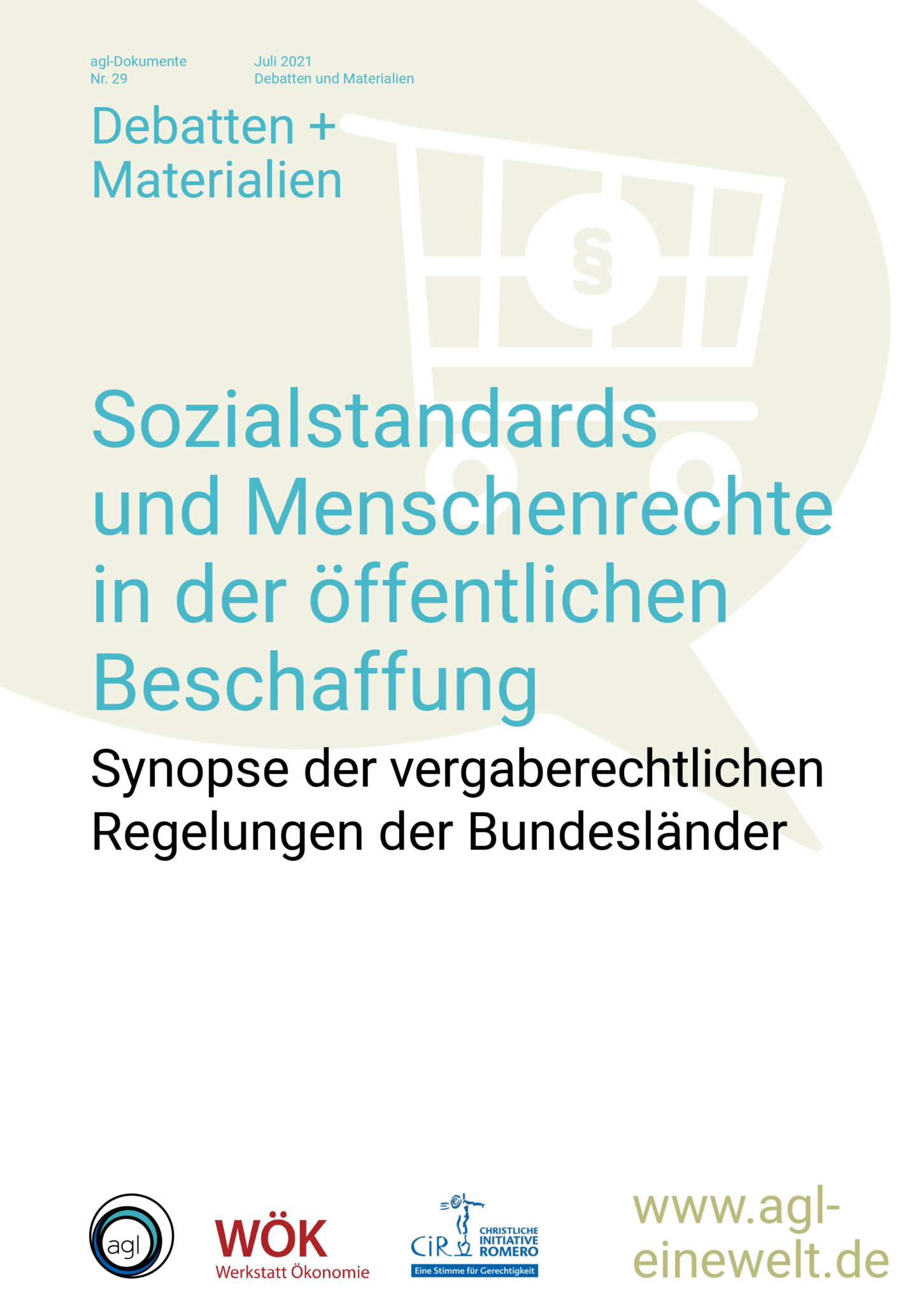 agl-Dokumente Nr. 29: Sozialstandards und Menschenrechte in der ... agl-Dokumente Nr. 29: Sozialstandards und Menschenrechte in der ...